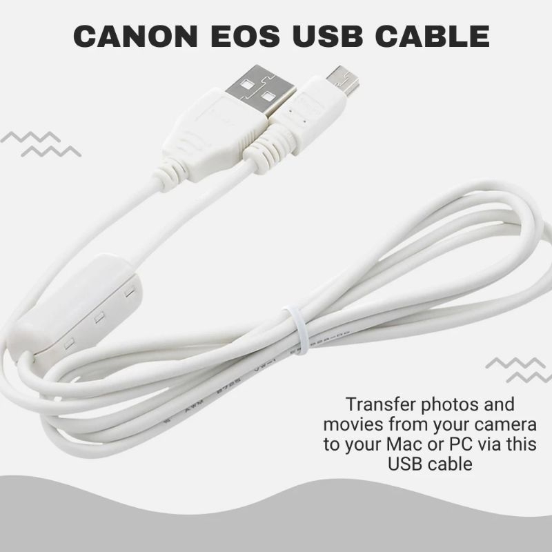 CANON EOS CAMERA USB CABLE Transfer Photos and Movies from Camera your ...