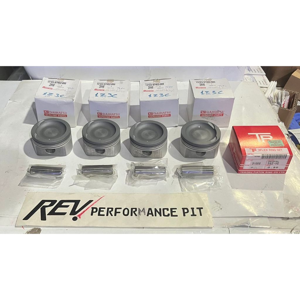 Original Daihatsu Pistons for Myvi K3 1.3 / YRV / 3SZ 1.5 with Rings 72 ...