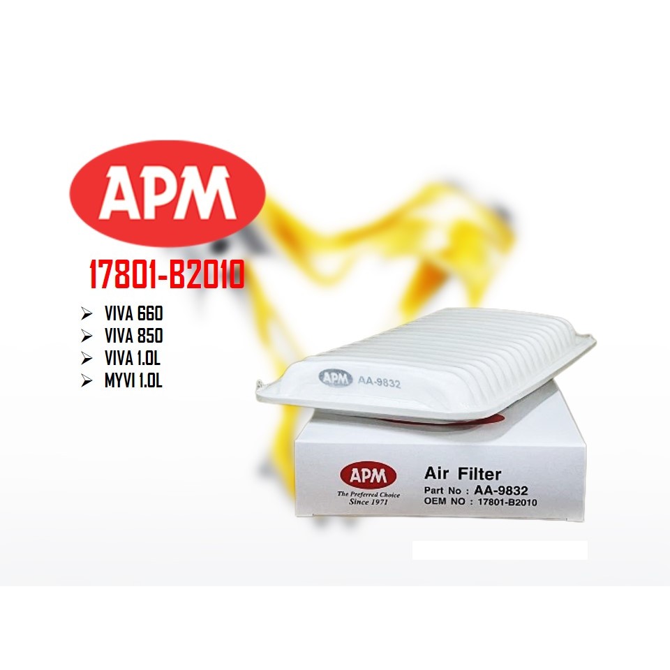 APM Air Filter - Perodua Viva 660 850 1.0L Myvi 1.0L 17801-B2010 ...