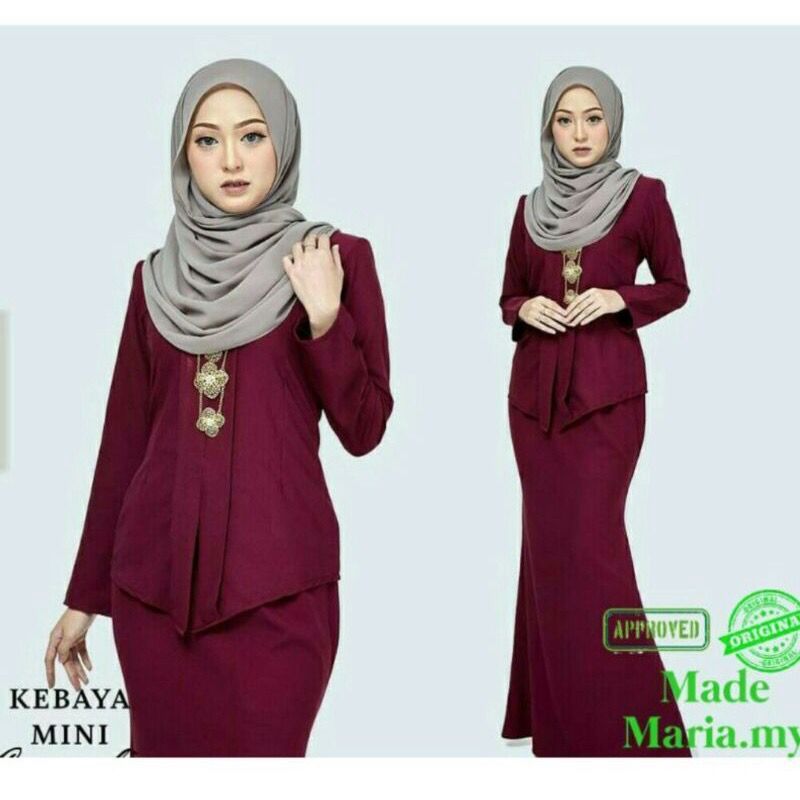Baju Kebaya Perempuan Baju Kurung Baju Raya Premium Trending High ...
