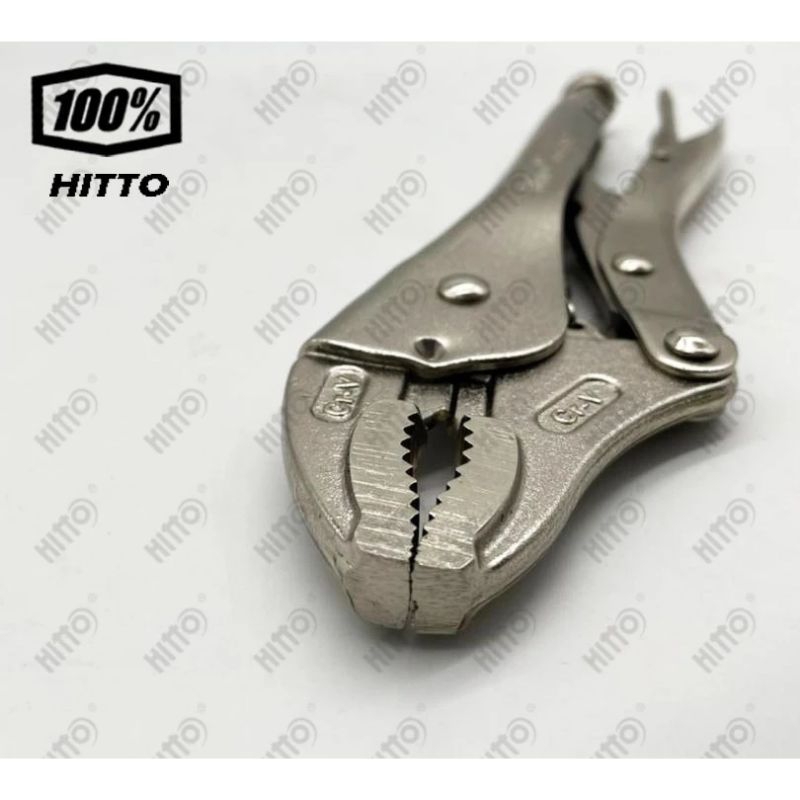 [HITTO]10" Curved Jam Locking Plier CR-V/Gripe Plier/Curve Jaw Locking ...