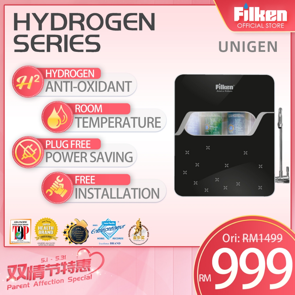 Filken Unigen Hydrogen Water System Room Temperature Plug Free | READY ...