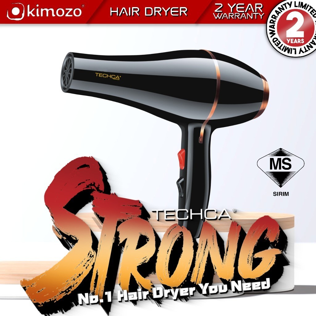 KIMOZO Salon Hair Dryer Blue Ray 3000W TECHA Series X-3000 Pengering ...