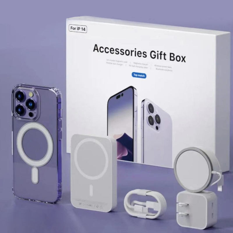 Magnetic suction wireless charging five/six piece set gift box suitable ...