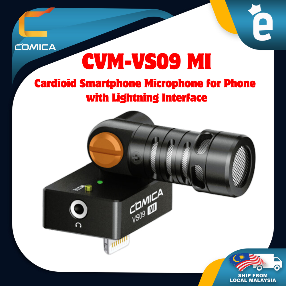 Comica Audio CVM-VS09 MI Cardioid Smartphone Microphone for Phone with ...