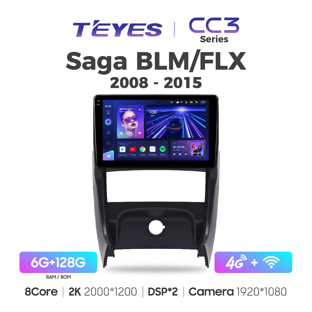 TEYES CC3 Series Proton Saga BLM FLX 2008-2015 Android Car Player 9" | Shopee Malaysia