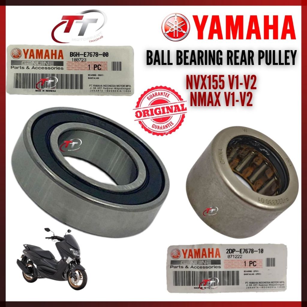 NMAX V1 V2 NVX 155 AEROX NVX155 Rear Pully Ball Bearing Needle Pulley CVT B6H-E7678-00 2DP-E7678 ...