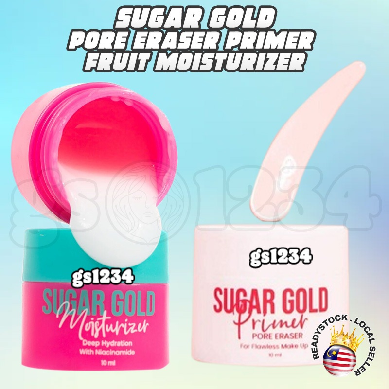 SUGAR GOLD PRIMER Pore Eraser / Sugar Gold Fruit Moisturizer Latest New ...