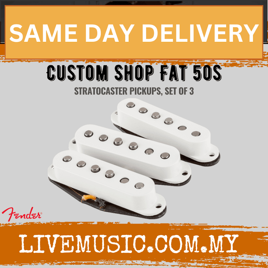 Fender Custom Shop Fat 50s Stratocaster Pickups, Set Of 3 | Shopee Malaysia