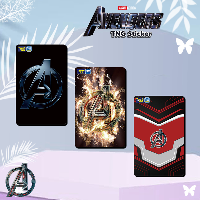 Avengers TNG Sticker - Tng Touch N Go/Bank Card Sticker Cover ...