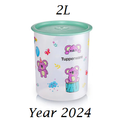 *1pc*Tupperware One Touch OT Canister 2L cute koala bear | Shopee Malaysia