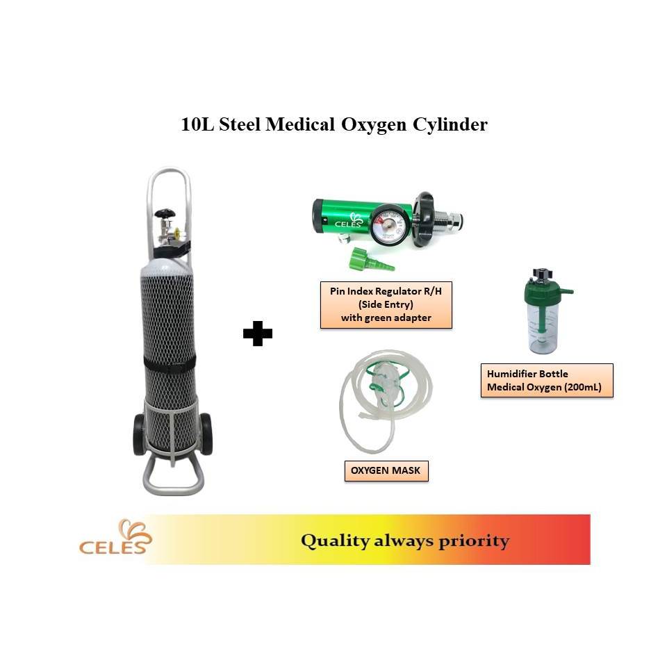 10L Steel Medical Oxygen Cylinder full set | Shopee Malaysia