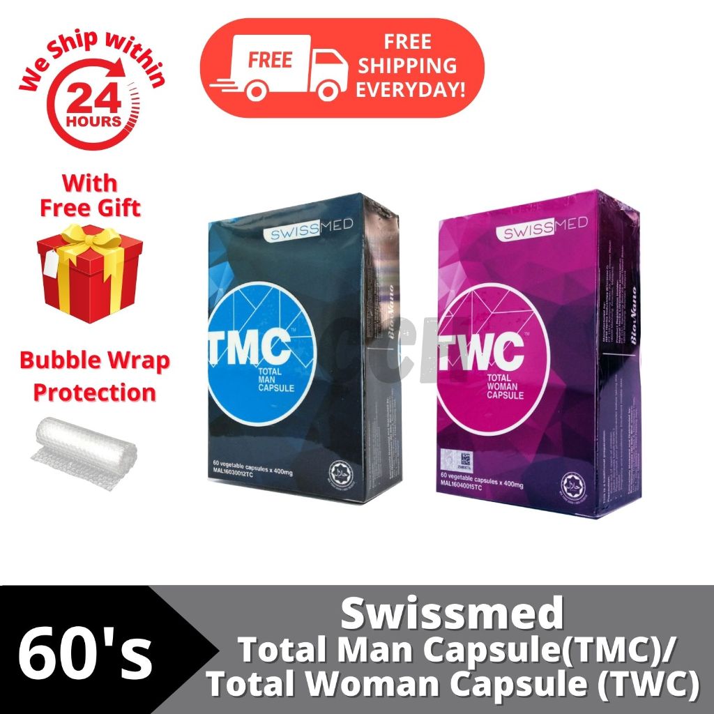 Swissmed Total Woman Capsule (TWC) 60's/Total Man Capsule (TMC) - 60's ...