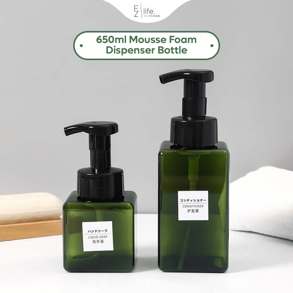 Botol Syampu Pencurah Buih Mousse 650ml Mousse Foam Dispenser Shampoo ...