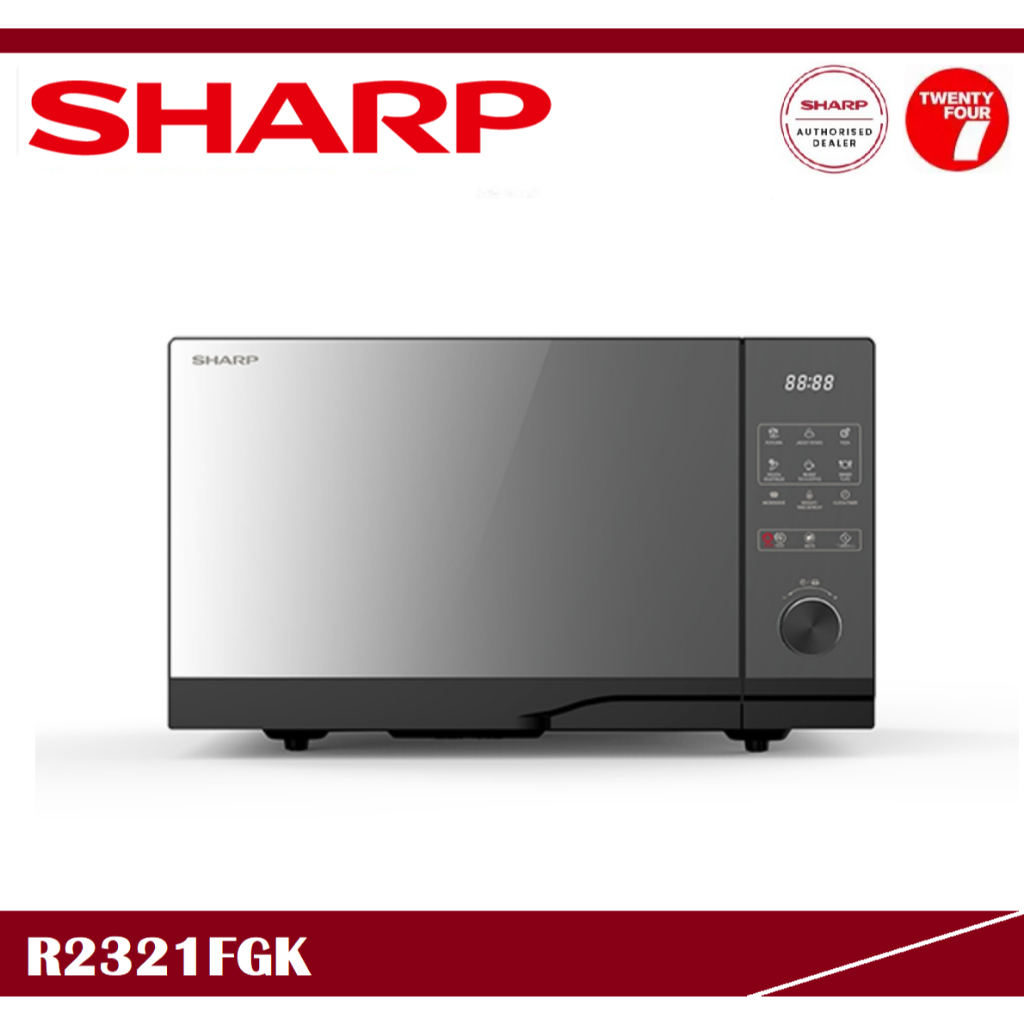SHARP 23L Maintenance Digital Dial Flatbed Microwave Oven R2321FGK ...