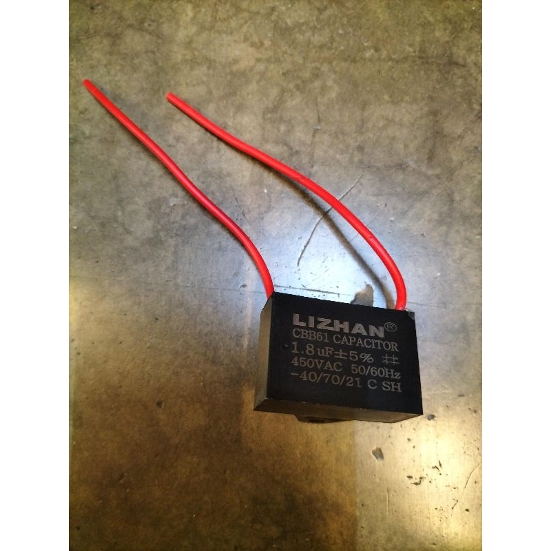 Fan Capasitor Motor Capacitor Fan CBB61 1.8uf (CLEAR STOCK) | Shopee ...