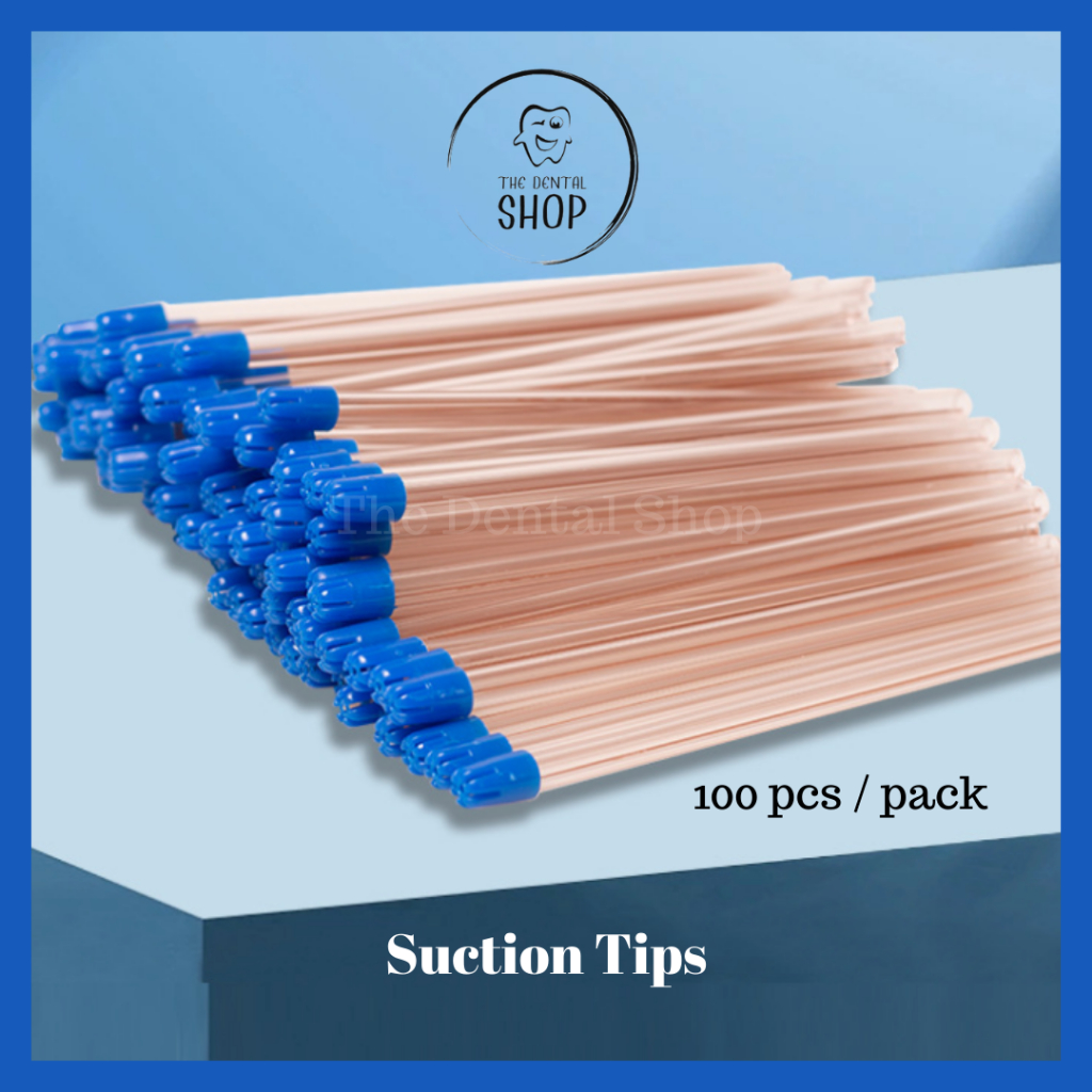 【Ready Stocks】100pcs/pack suction tips dental chair dentistry suction ...