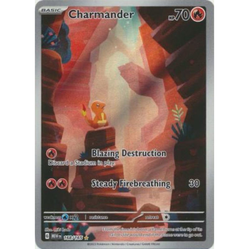 Charmander 168/165 151 Illustration Rare pokemon | Shopee Malaysia