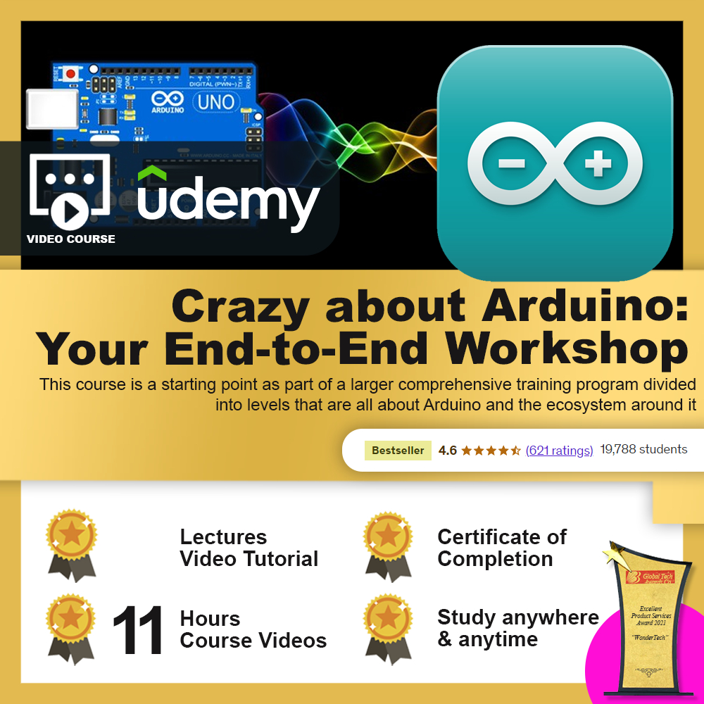 [Video Course]Crazy about Arduino: Your End-to-End Workshop | Shopee ...