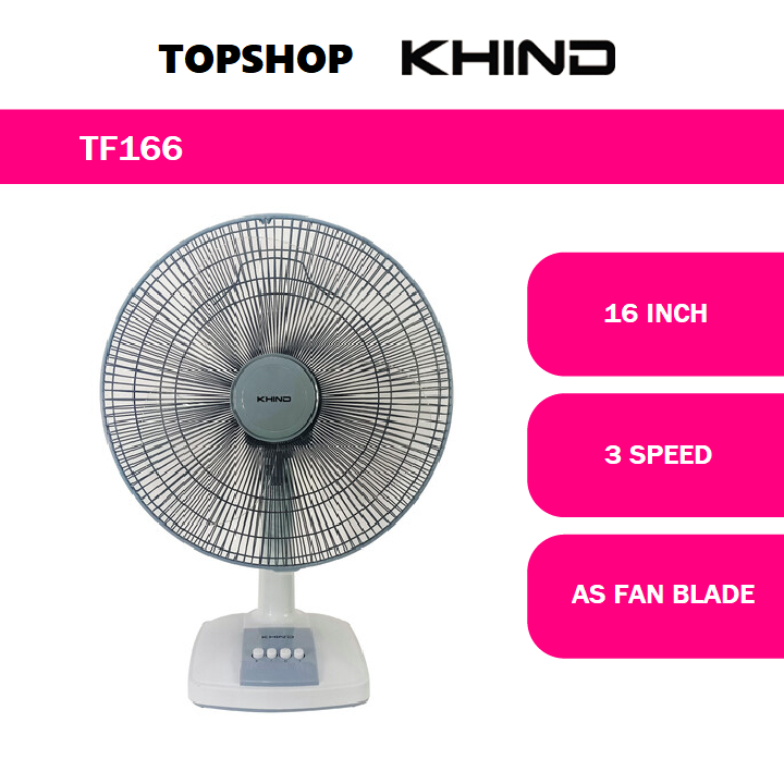 Khind 16" High Performance Table Fan 3 Speed TF166/SELAMAT 16" Tornado ...