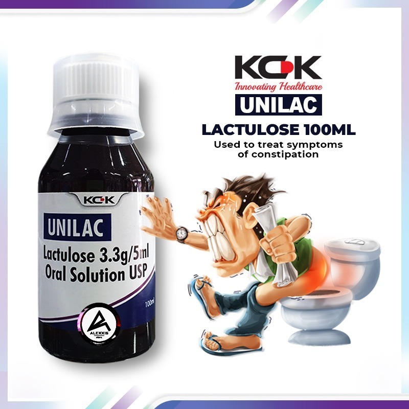 UNILAC LACTULOSE SEMBELIT / LEMBUT NAJIS / BUASIR 100ML-1 BOTTLE | Shopee Malaysia