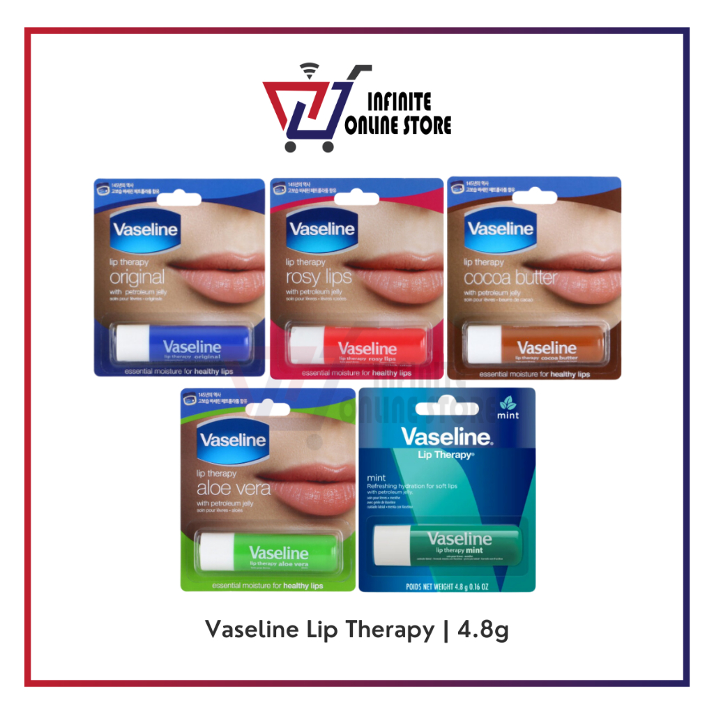 Vaseline Lip Therapy (4.8g) (Original / Rosy Lip / Aloe Vera / Cocoa ...