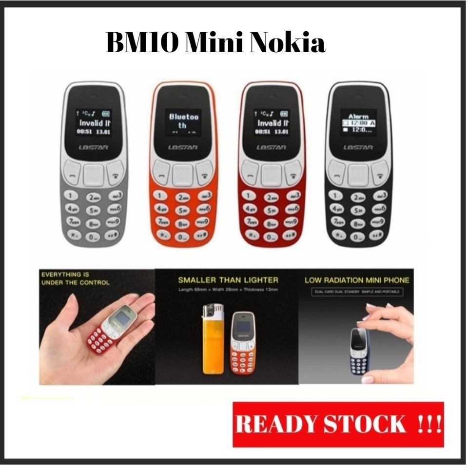M10 Wireless Bluetooth Dialer Mini Phone BM 10 Mini Nokia | Shopee Malaysia