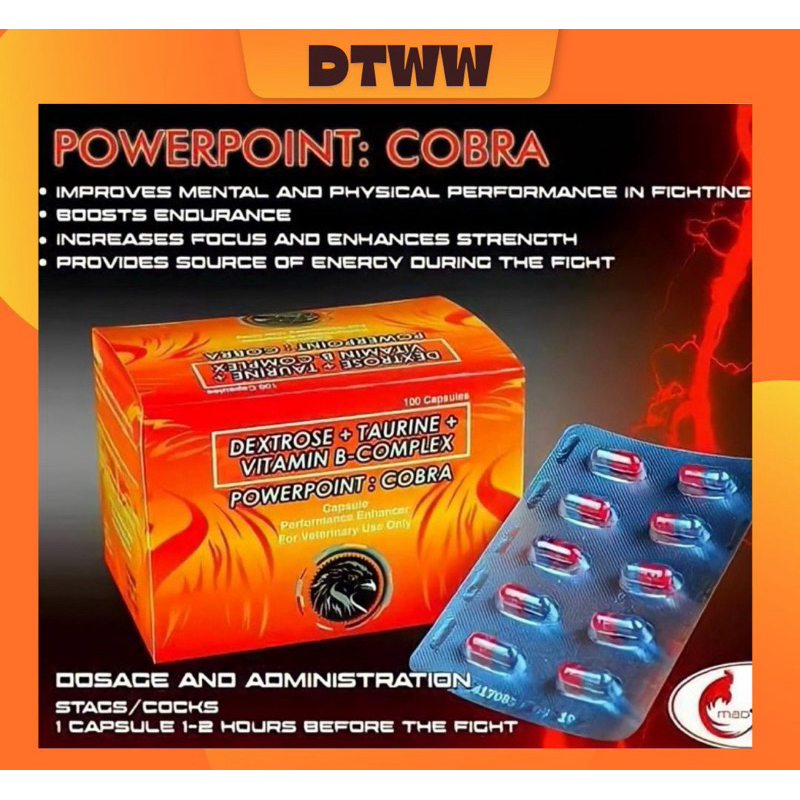 Powerpoint: Cobra Dextrose + Taurine + Vitamin B-Complex | Shopee Malaysia