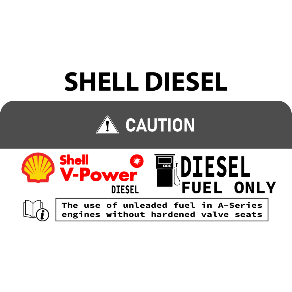 PETROL FUEL STICKER PETROL STICKER MINYAK AMARAN AWAS RON 95 RON 97 ...