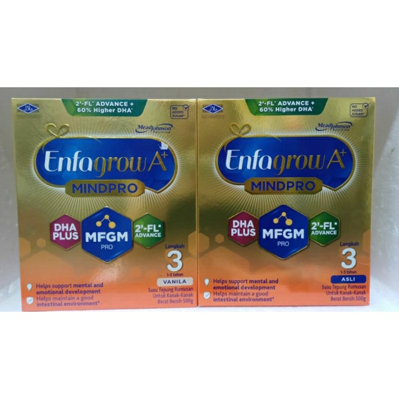 Enfagrow Mindpro Step 3 500gm (Asli/Vanila) | Shopee Malaysia