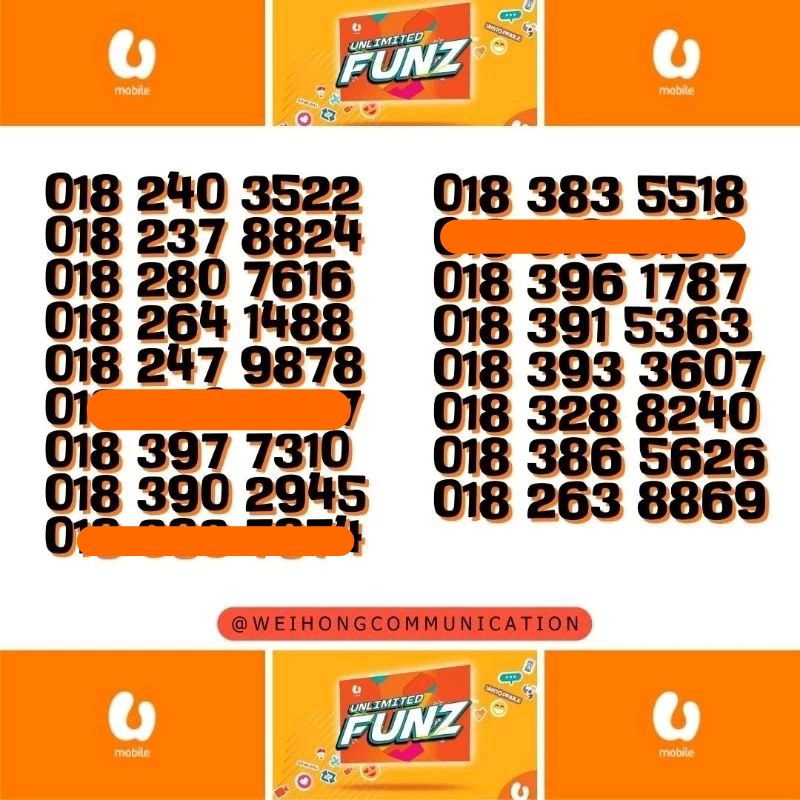 Hot selling* old pack *- got GX30 /GX38 - UMobile Prepaid 018xxx1058 (CHAT US TO KNOW AVAILABLE ...