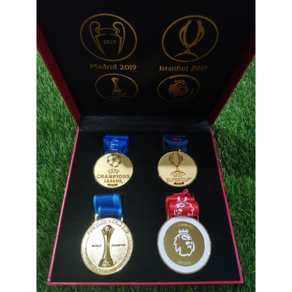 4in1 Liverpool Medal Set Gift Box Sport Football Soccer Champions ...