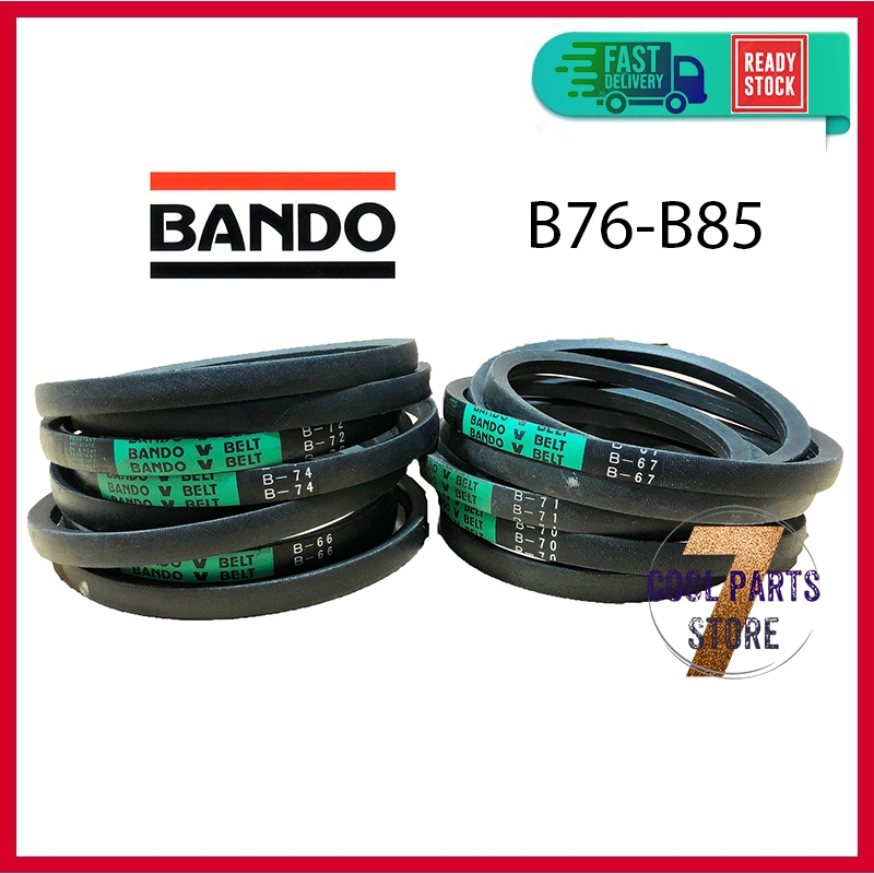 BANDO V Belt B76 B77 B78 B79 B80 B81 B82 B83 B84 B85 Bando V Belt - 100% ORIGINAL | Shopee Malaysia