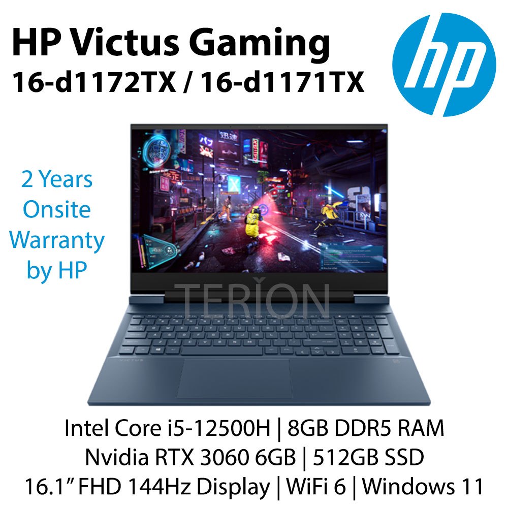 HP Victus Gaming 16 Intel Core i5 RTX 3060 8GB DDR5 RAM 512GB SSD 16.1 ...