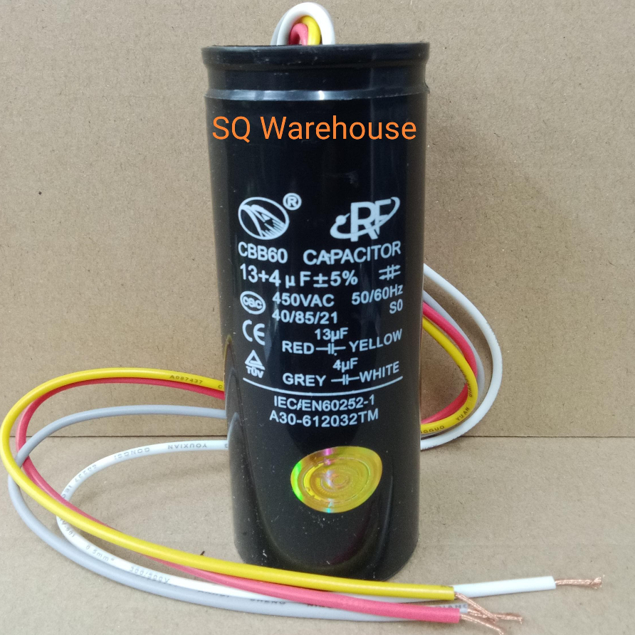 2 in 1 Capacitor = 13uf + 4uf Capacitor CBB60 Capasitor Motor Kapasitor ...