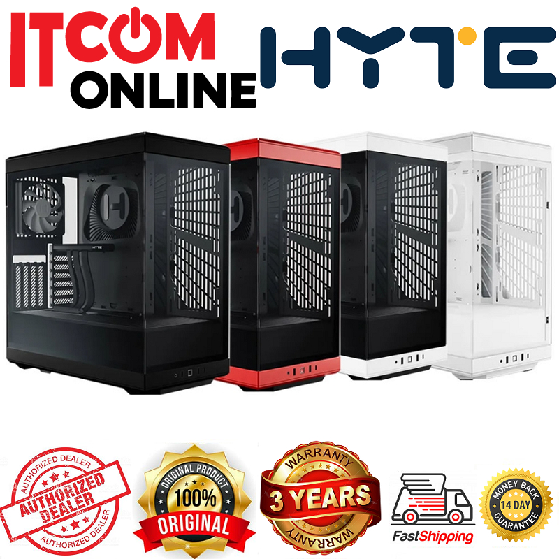 HYTE Y40 WITH RISER PCI-E 4.0 ATX CASING BLACK/WHITE/SNOW WHITE/RED ...