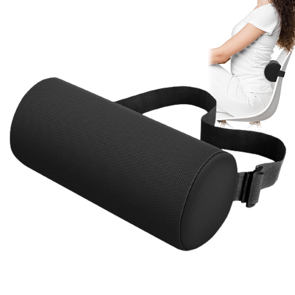 Sponge Lumbar Roll Support Pillow Cylindrical Waist Pillow Neck Roll ...