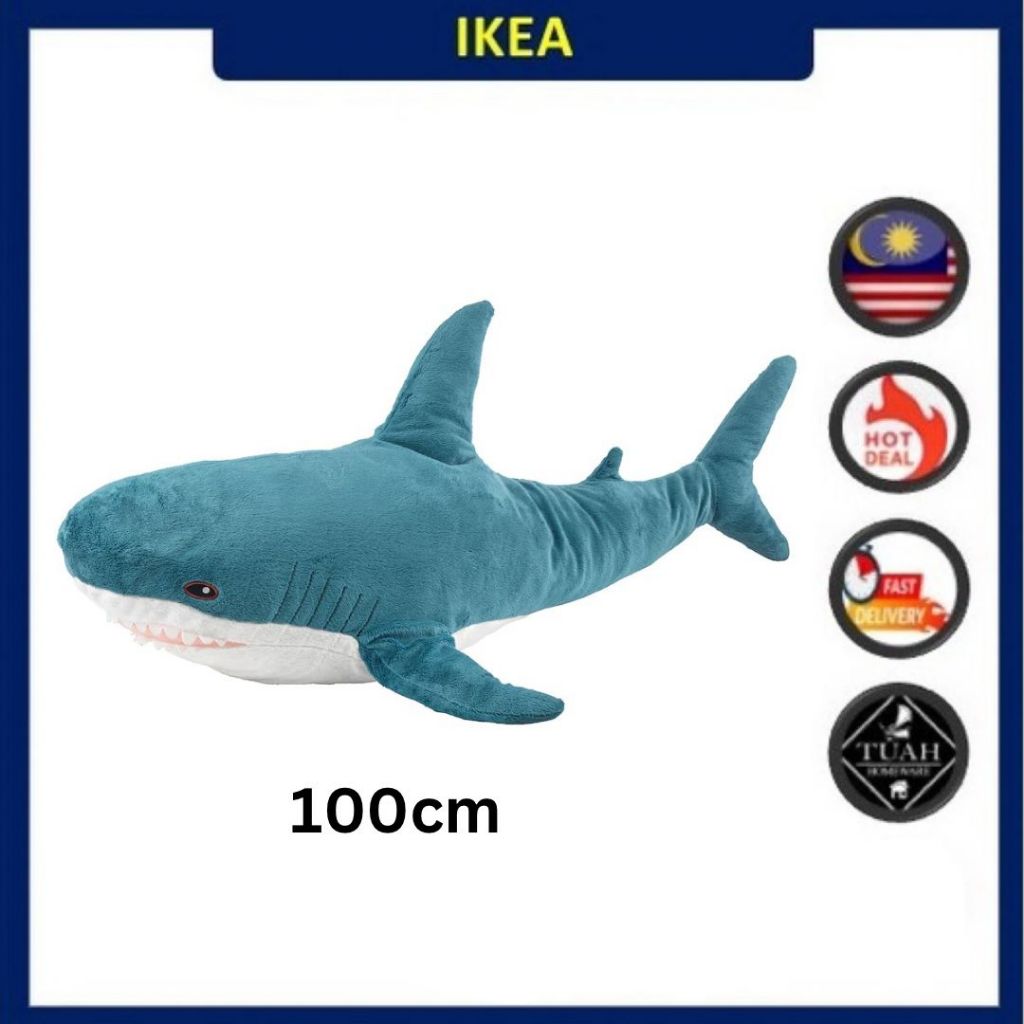IKEA BLÅHAJ / BLAHAJ Soft Toy ( 100 cm ) | Shopee Malaysia