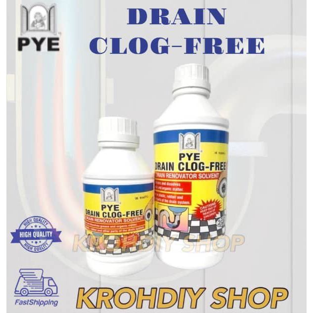 PYE DRAIN CLOG FREE - DRAIN RENOVATOR SOLVENT / BERSIH SINKI TERSUMBAT ...