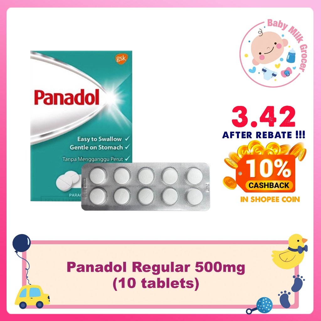 PANADOL REGULAR 500MG TABS 10'S (Expiry 2028) | Shopee Malaysia