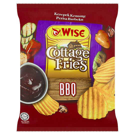 WISE Cottage Fries BBQ Tomato Ketchup Sweet Thai Chili Onion Garlic Sour Cream And Onion Hot And ...