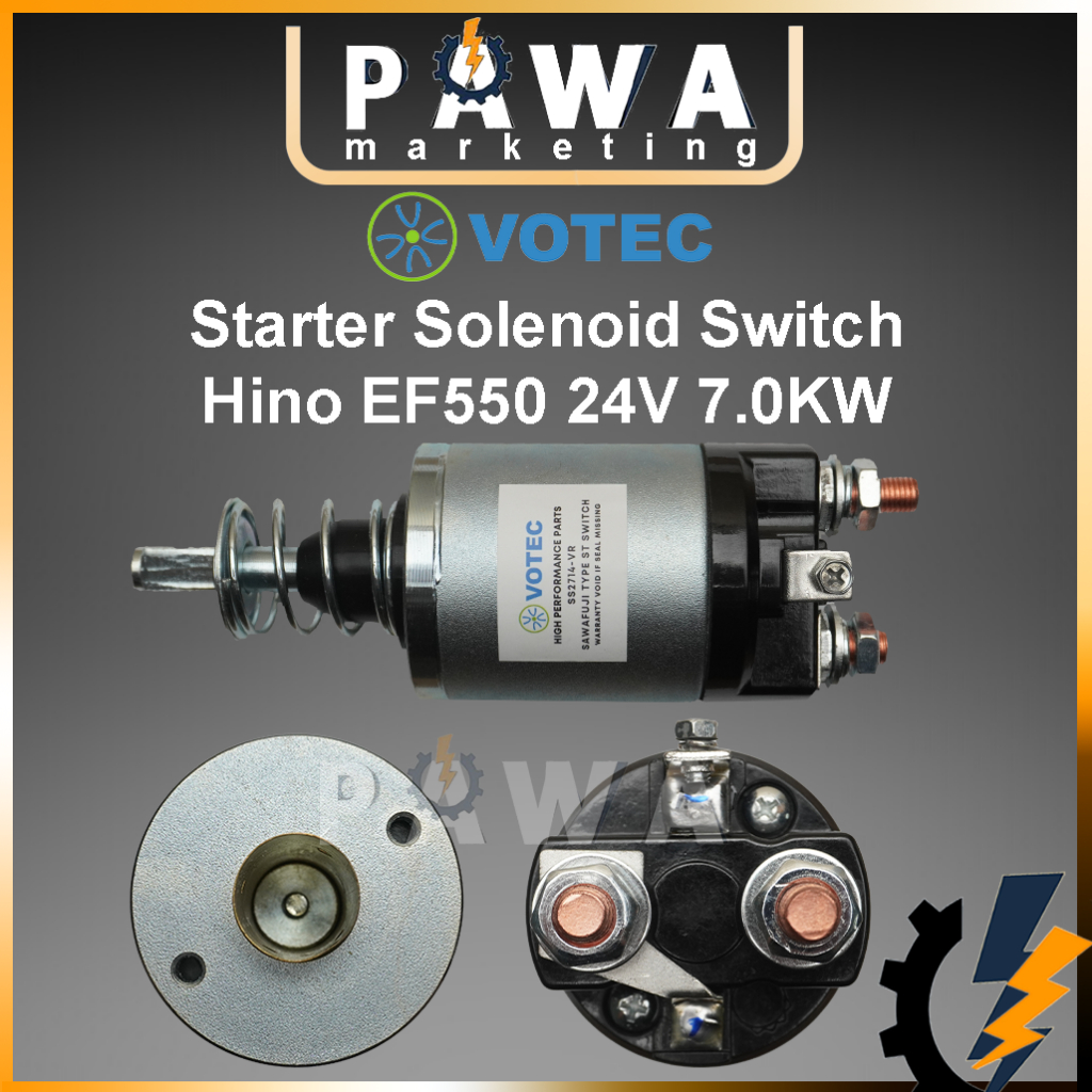Votec 100% Authentic Starter Switch/Starter Solenoid Switch SS2714 Hino ...