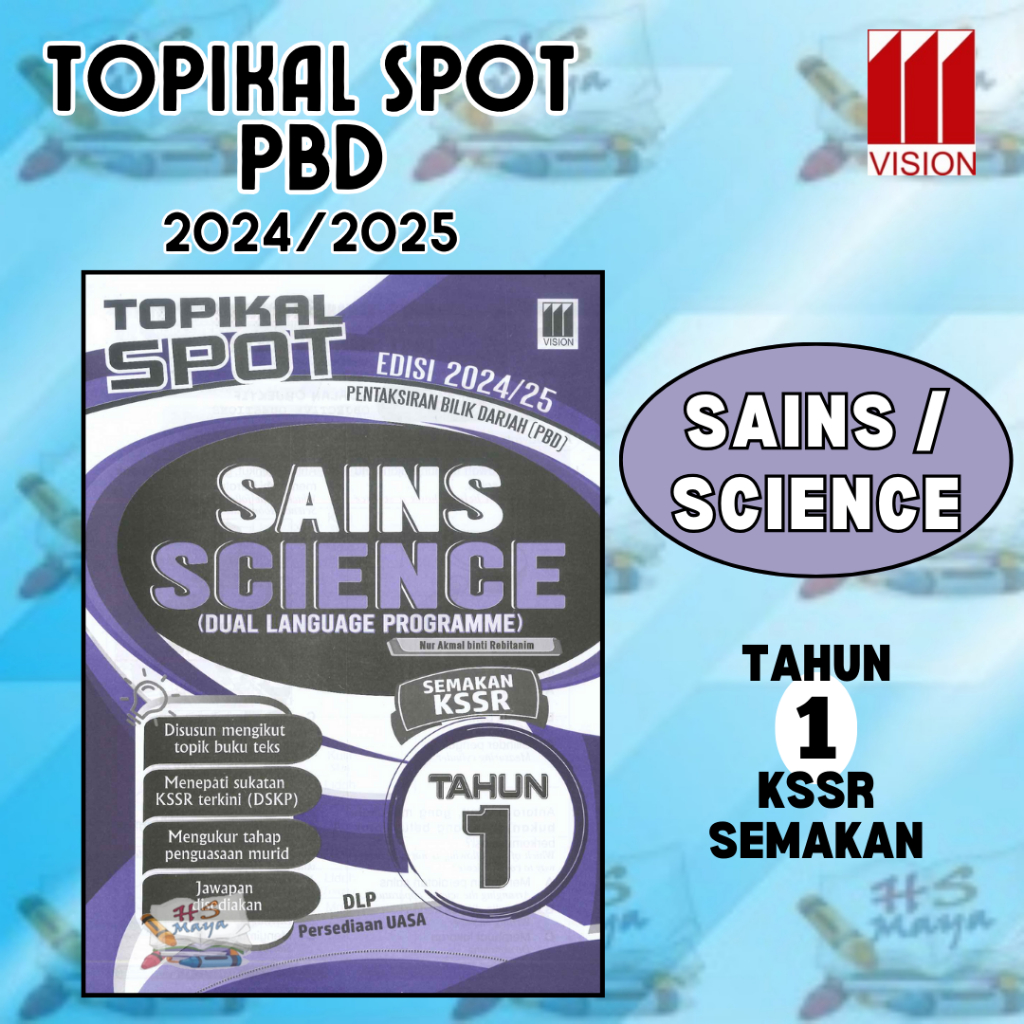 [Buku Latihan] TOPIKAL SPOT PBD UASA SAINS/SCIENCE TAHUN 1 KSSR SEMAKAN ...