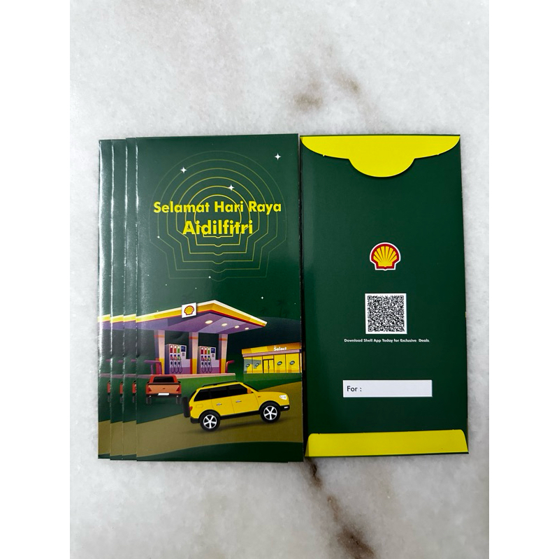Shell Selamat Hari Raya Aidilfitri Sampul Raya 5 Pieces Set | Shopee ...