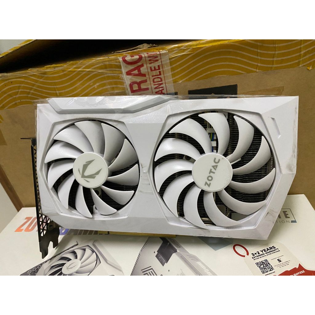 READY STOCK USED Zotac RTX 3060 GPU ( White ) | Shopee Malaysia