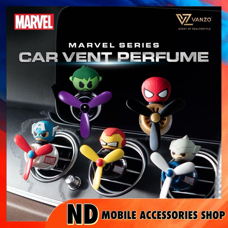Original Vanzo Marvel Series Car Vent Perfume Captain America Ironman ...
