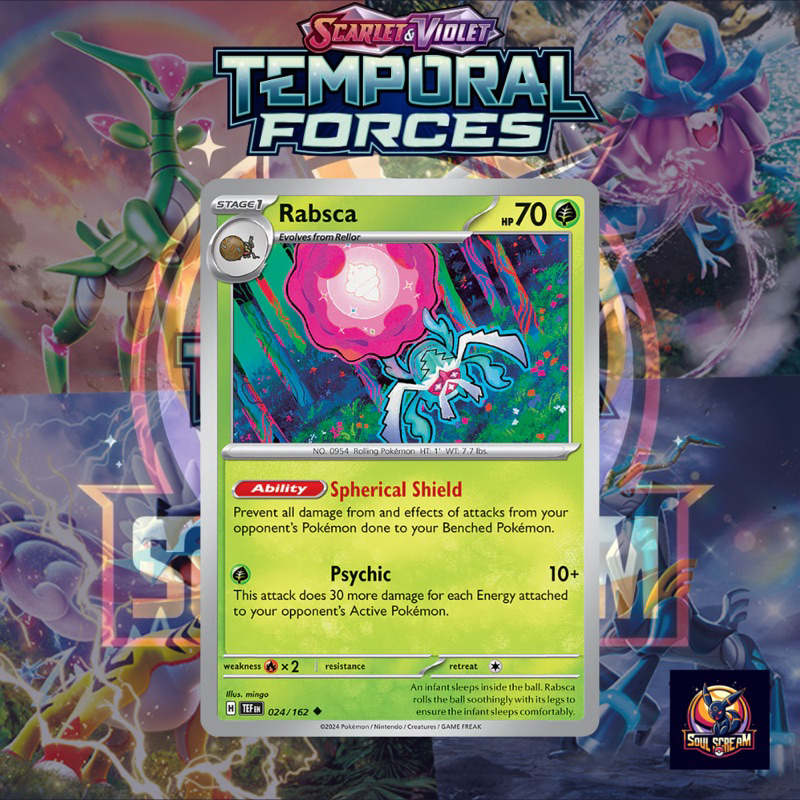 Pokemon TCG Rabsca Temporal Forces | Shopee Malaysia