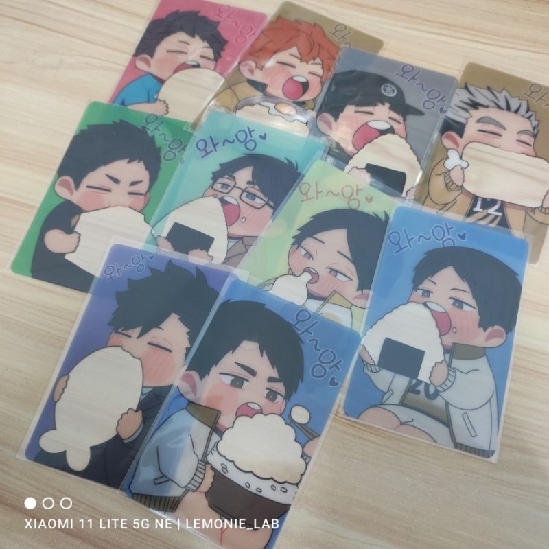 [Ready Stock] Haikyuu Time-Skip Fanart Mukbang Transparent Card ...
