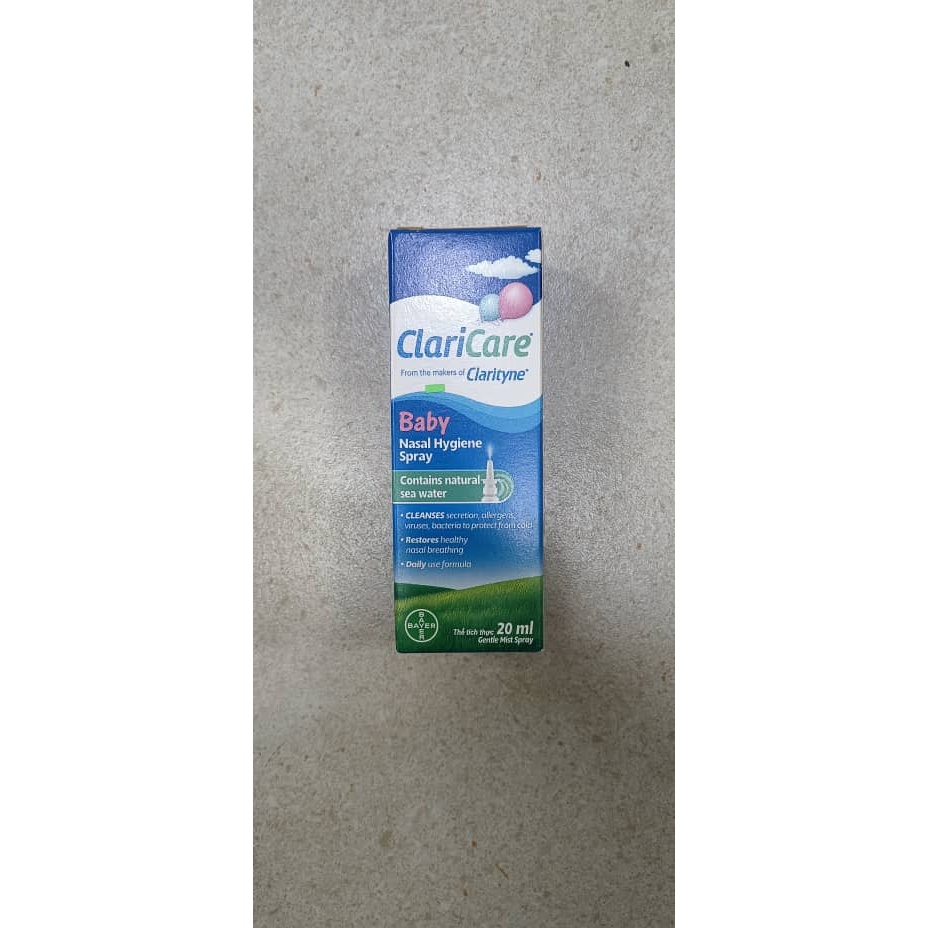 CLEARANCE! CLARICARE BABY NASAL HYGIENE SPRAY (20ML) EXPIRY 12/2024 ...