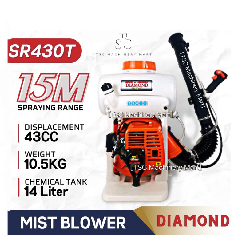 DIAMOND SR430 Mist Blower Mistblower Duster Turbo (Mesin Pam Racun) - HEAVY DUTY | Shopee Malaysia